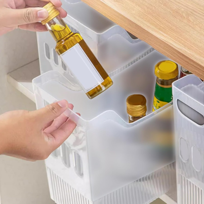 Contenedor Organizador Ruedas Almacenamiento En Congelador - Temu Chile