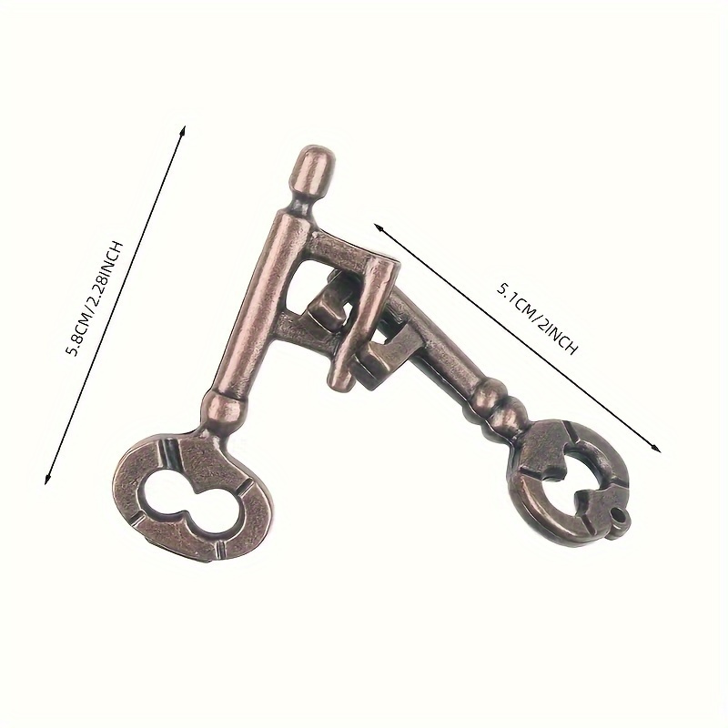 Zinc Alloy Metal Kongming Lock Puzzle: Unbreakable Brain - Temu