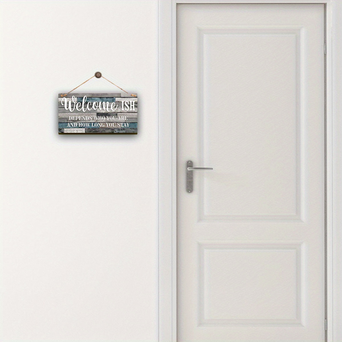 Rustic Farmhouse Welcome Sign Humorous Wooden Wall Decor - Temu Australia