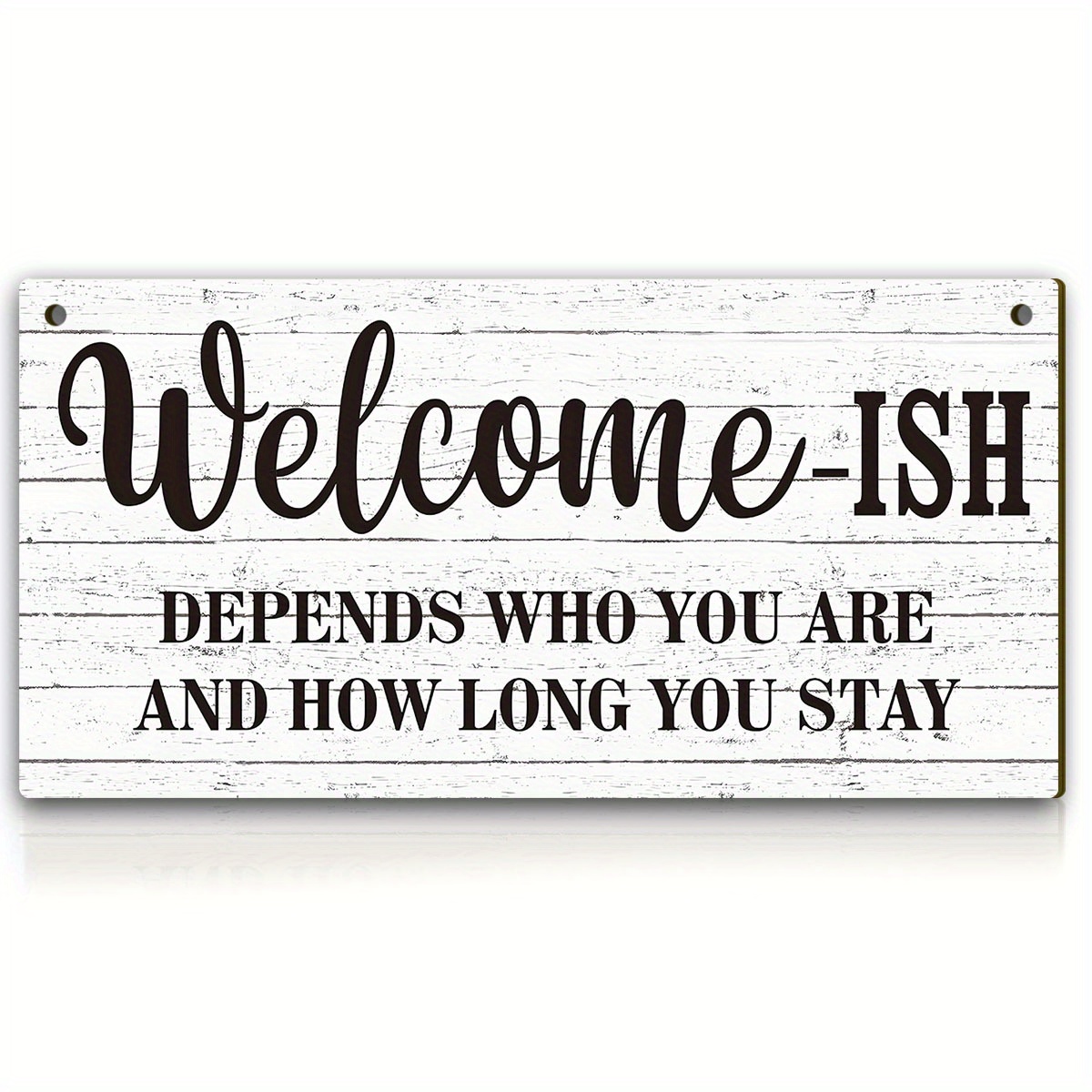 Rustic Farmhouse Welcome Sign Humorous Wooden Wall Decor - Temu Canada