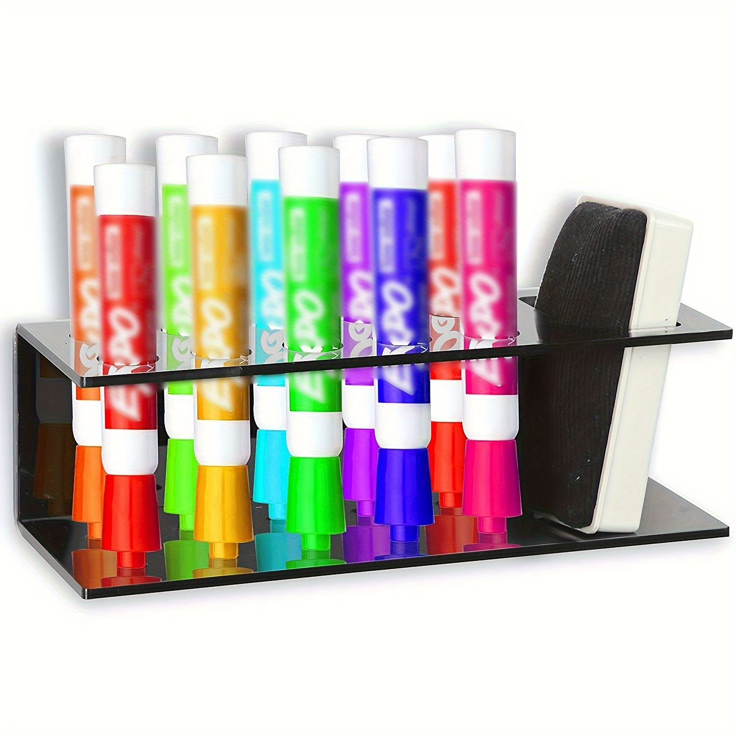Mala Whiteboard Pen Holder acrylic marker holder 10 slots wall ...