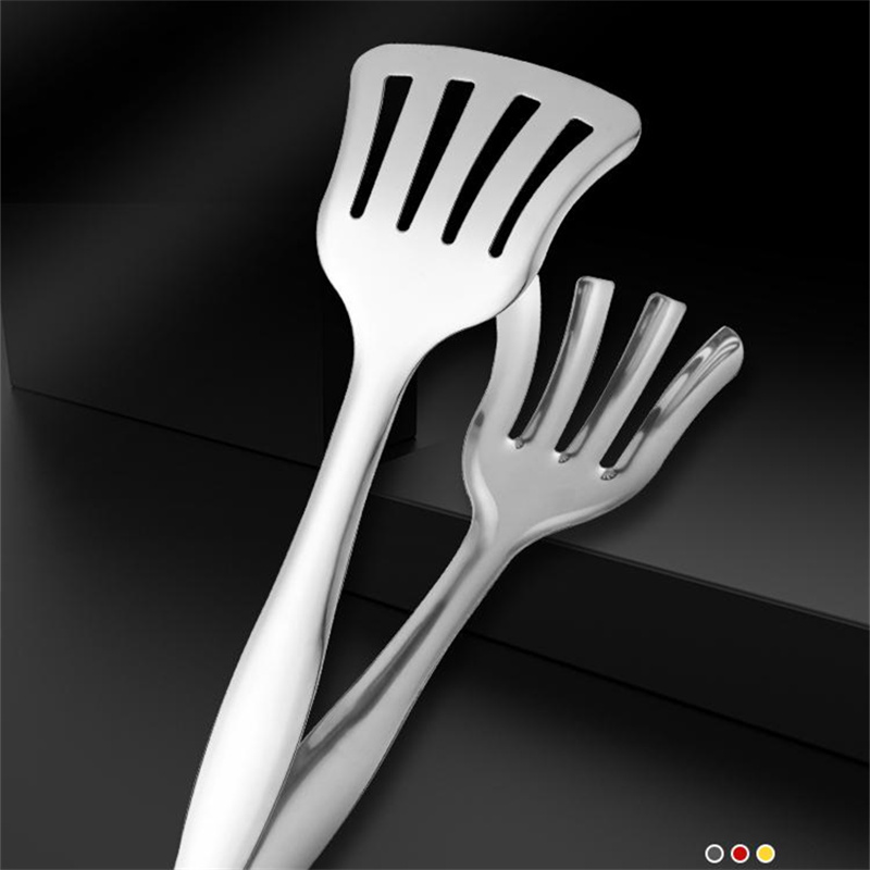 Stainless Steel Kitchen Tongs, Multifunctional Cooking Tongs, Heavy ...