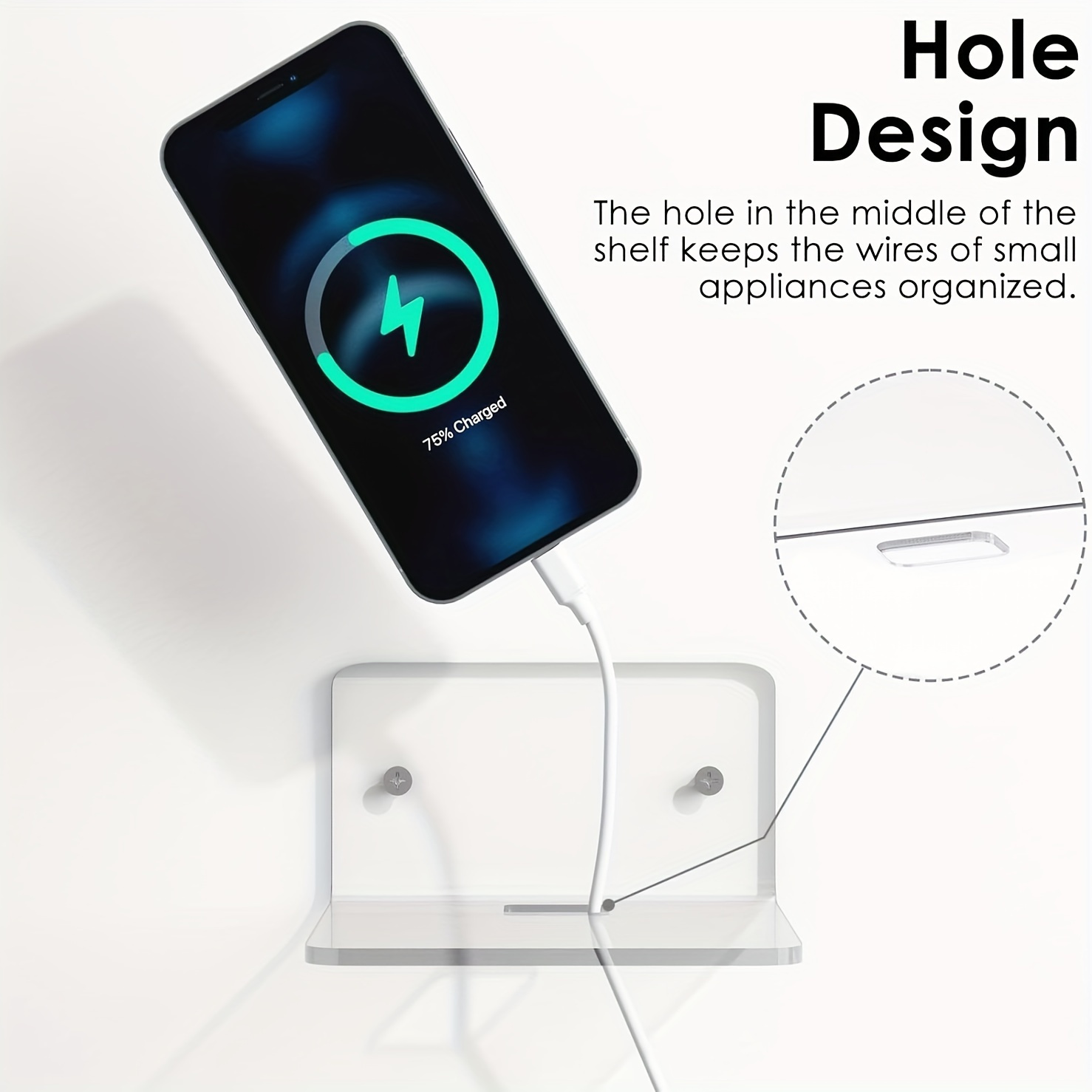 Clear Acrylic Wall Mounted Shelves: Perfect For Home Organization And ...