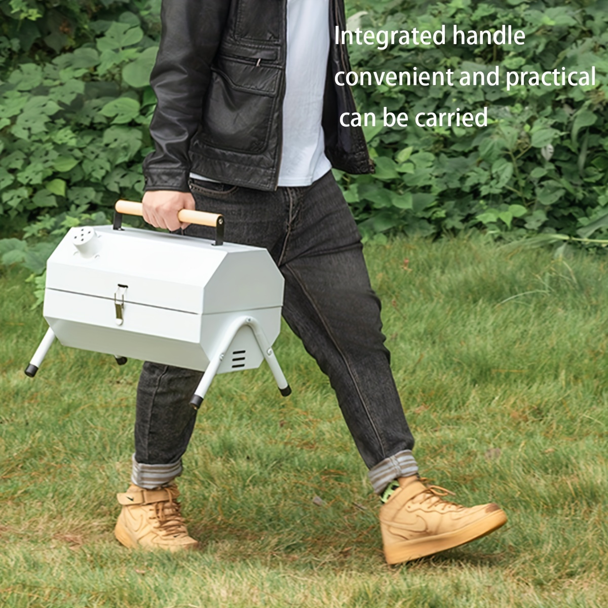 Compact Stainless Steel Charcoal Grill Portable Foldable Bbq Stove For ...