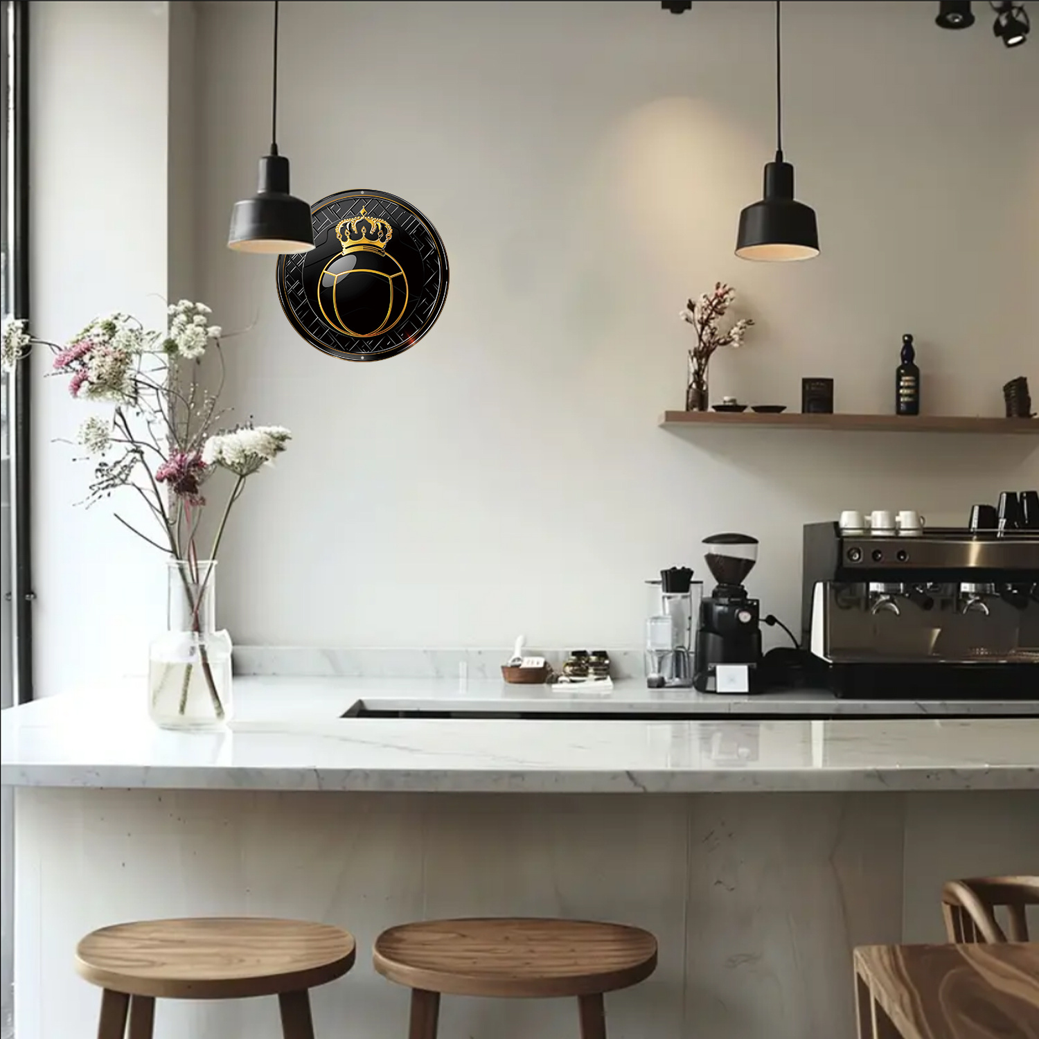 Crown inspired Aluminum Wall Art Waterproof Sun protected - Temu Australia