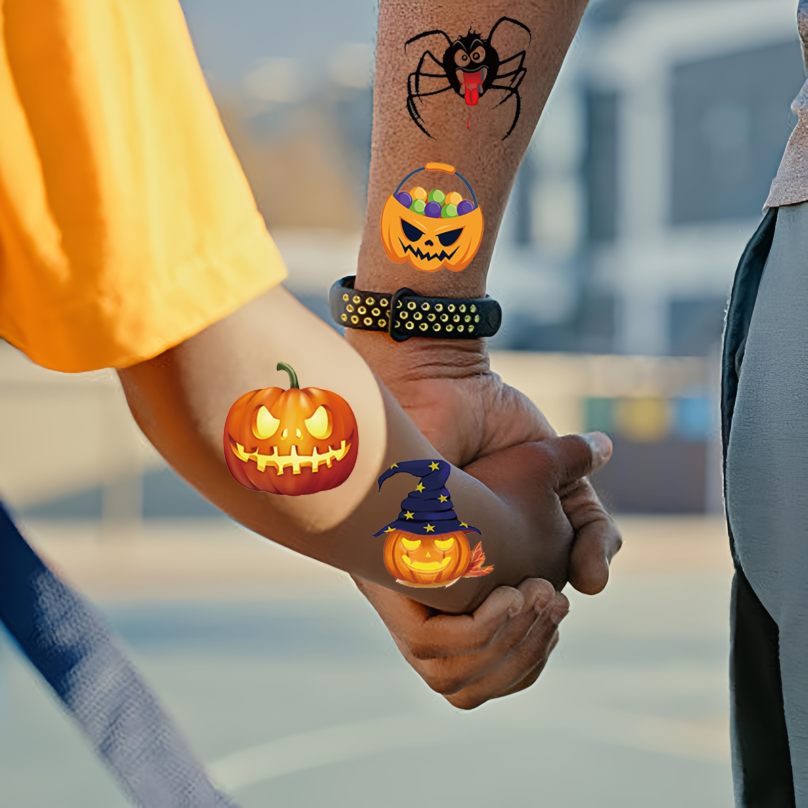 72 Halloween Temporary Tattoos: Perfect Spooky Gathering - Temu Australia