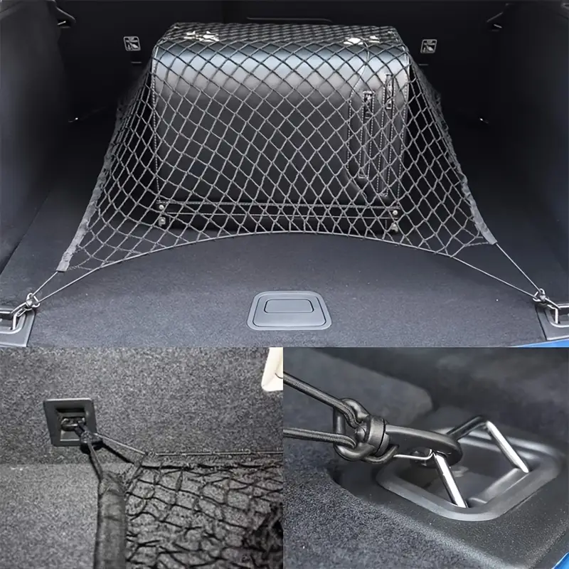 후크가 있는 조절 가능한 자동차 화물망 Suv 자동차 및 트럭용 신축성 나일론 트렁크 정리대 158 X Temu Korea