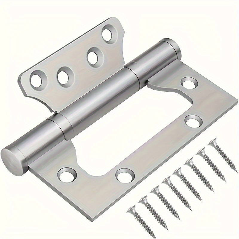 Modern Brushed Stainless Steel Door Hinges Silent Bearing - Temu Mexico