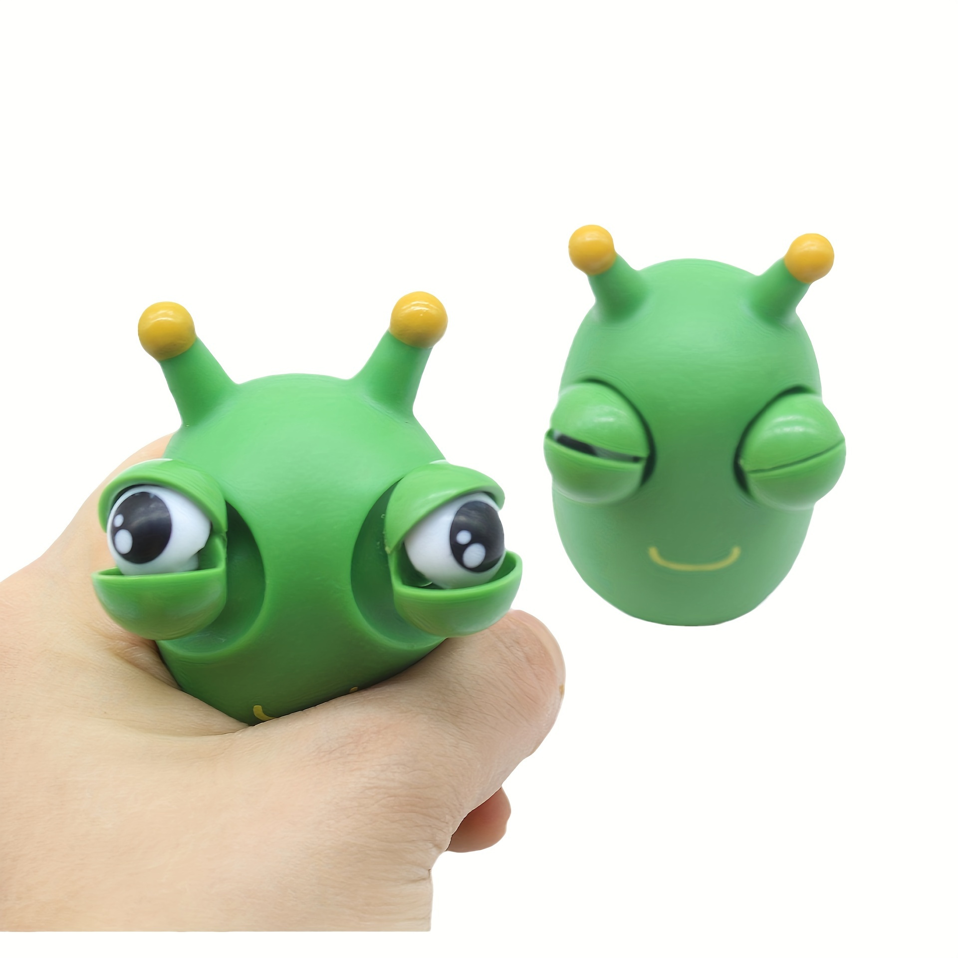 Interactive Squeeze Alien Toy With Pop-out Eyes - Gag Toy For Kids, Fun ...