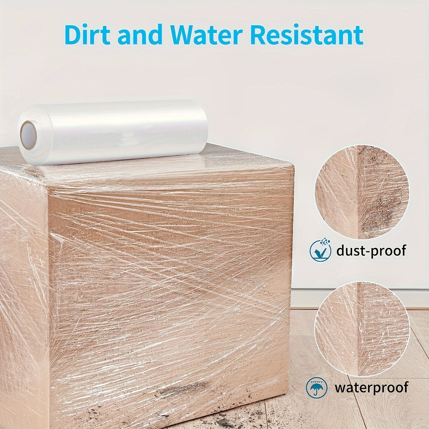 Pe Stretch Film Wrap Handle Polyethylene Plastic Wrap Moving - Temu Canada