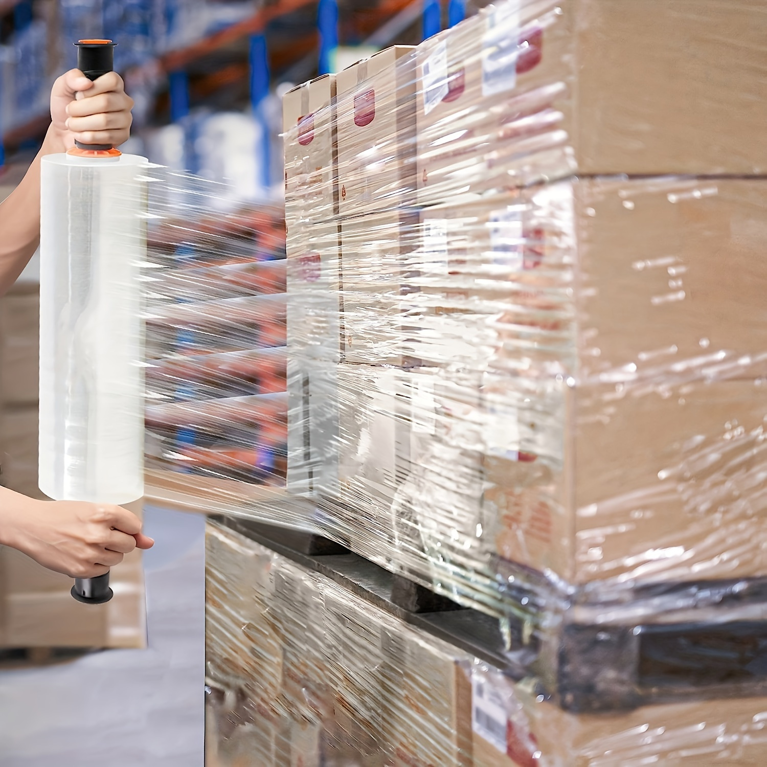 Pe Stretch Film Wrap Handle Polyethylene Plastic Wrap Moving - Temu Canada