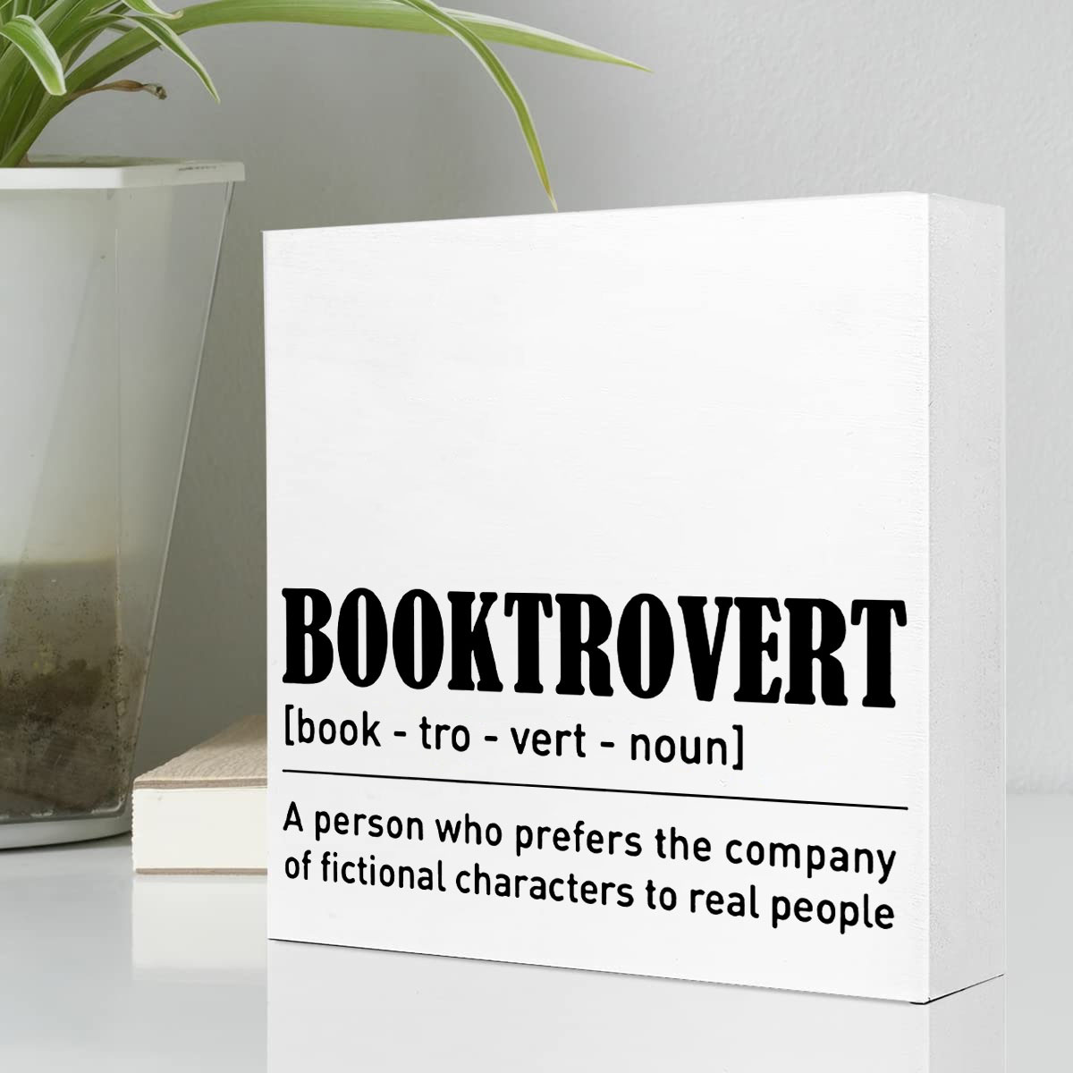 book lover desk decor wooden book decor - {region_name}