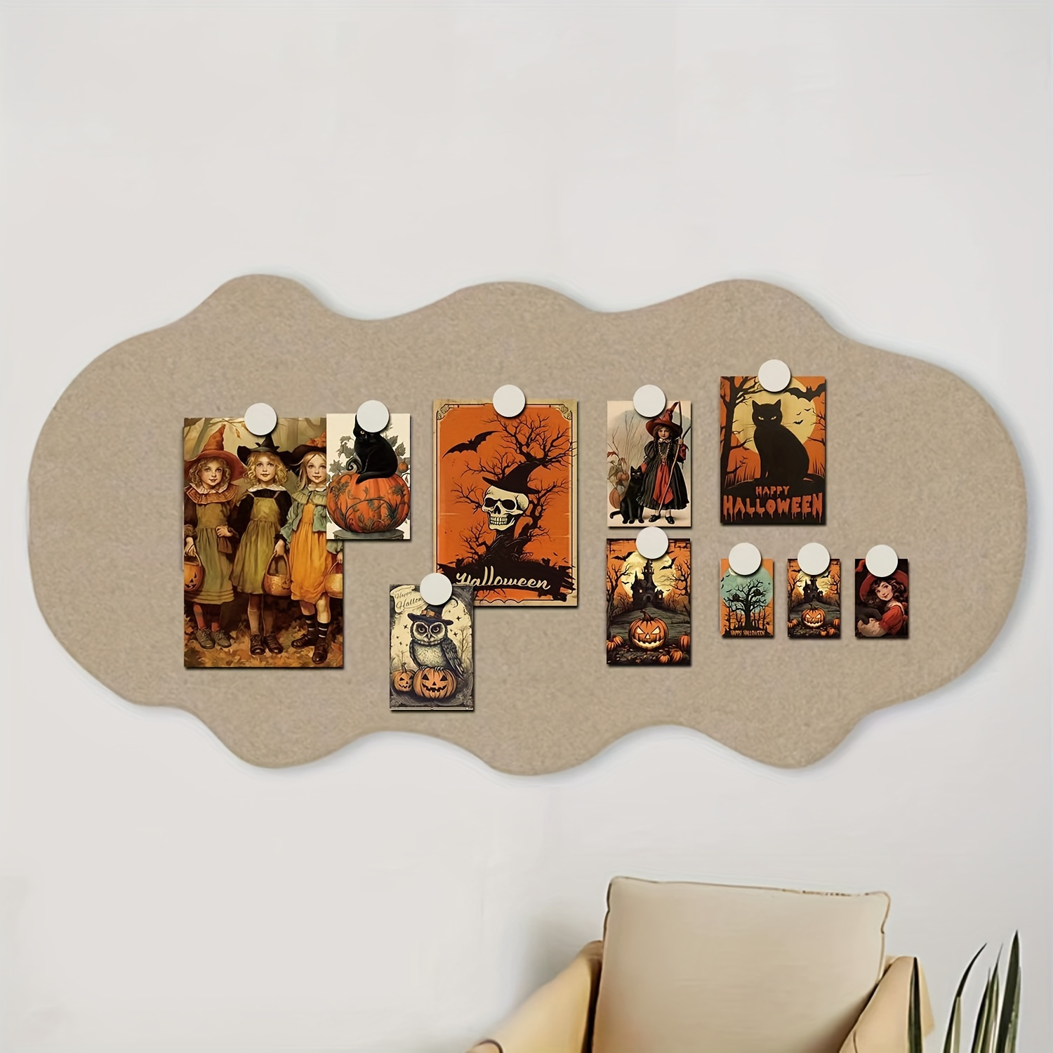 Unique Oval Felt Photo Wall Display Self No drill - Temu