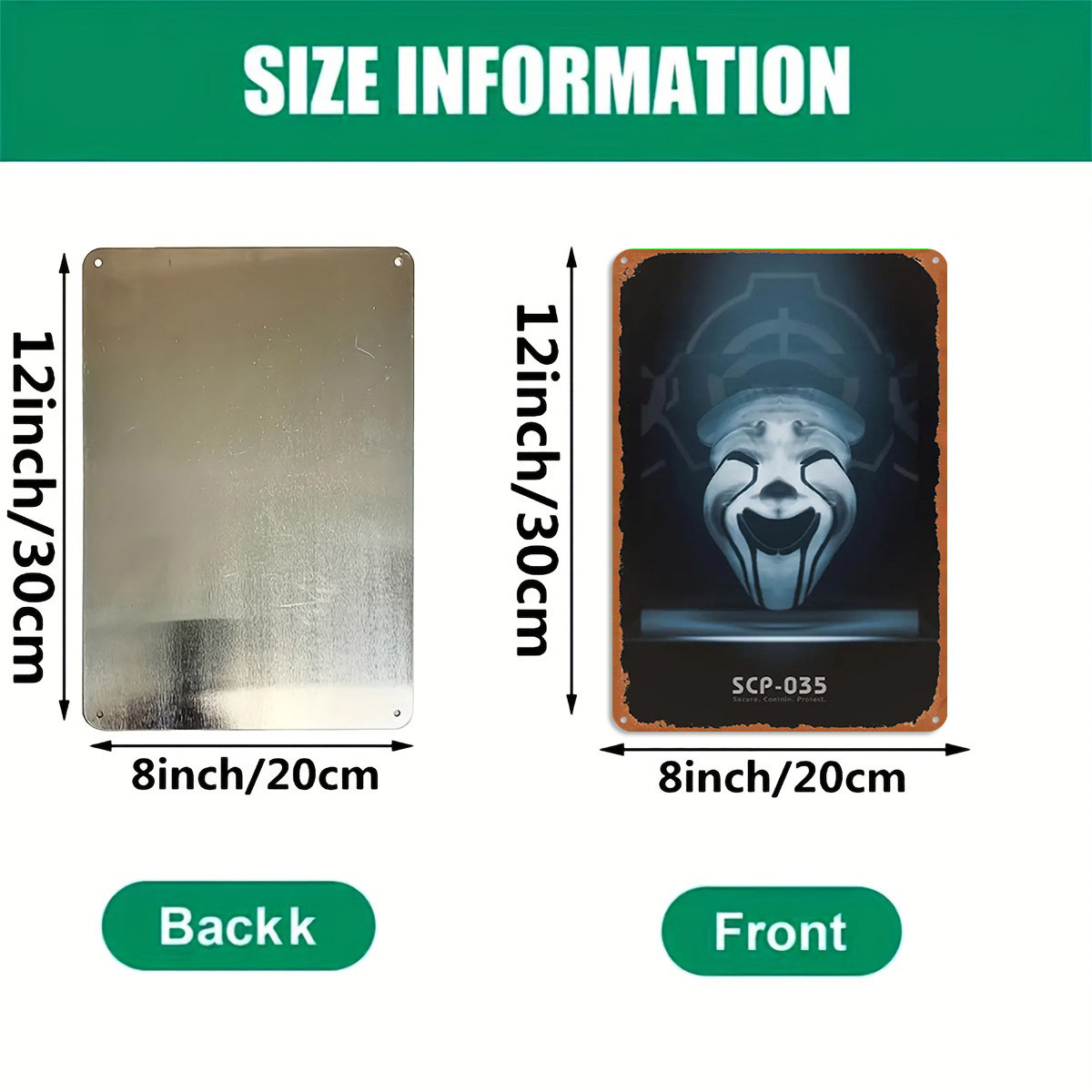 ป้ายอลูมิเนียมศิลปะฟิล์มวินเทจ SCP 035 - Temu Thailand
