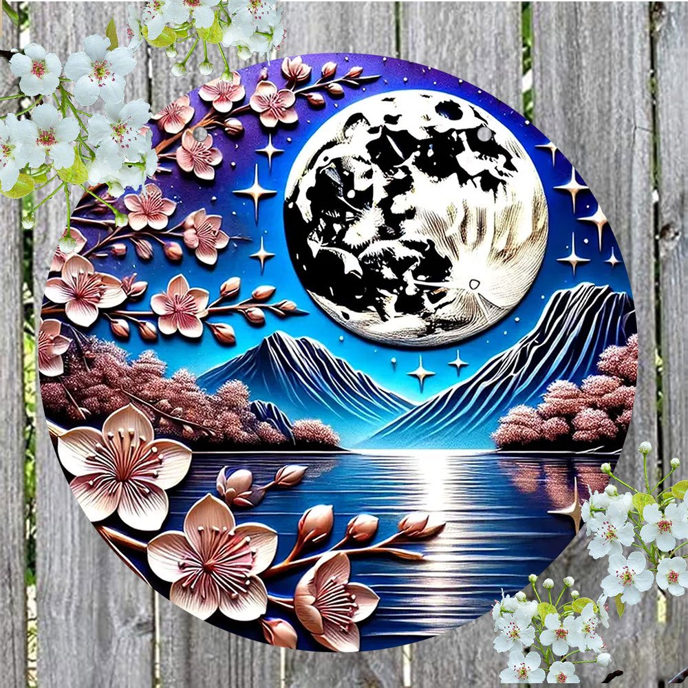 Vintage style Circular Wooden Hanging Sign - Temu