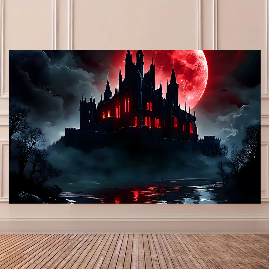 Christmas Horror Background Banners Horror Party Decorations - Temu