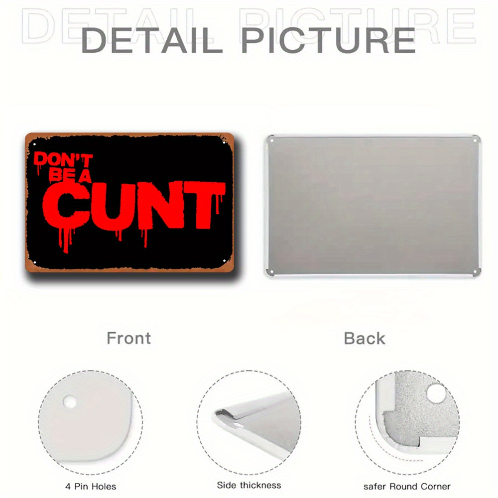 Vintage inspired Metal Sign Humorous Home Office Decor Iron - Temu