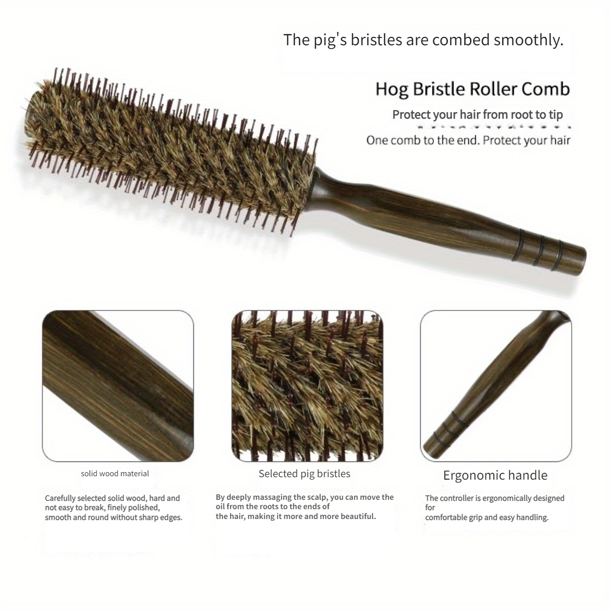 Beaver Wooden Hair Brush High temperature Resistant Anti - Temu