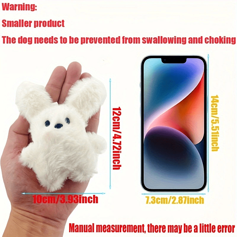 Cute Cartoon Rabbit Plush Cat Toy Soft Bite - Temu