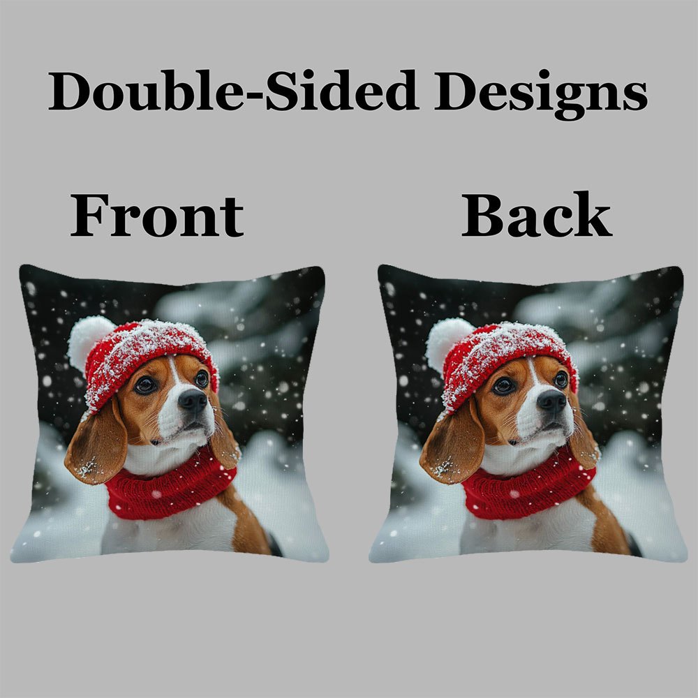 1 ชิ้น 18x18 นิ้ว ปกหมอน Beagle สองด้าน - Temu Thailand