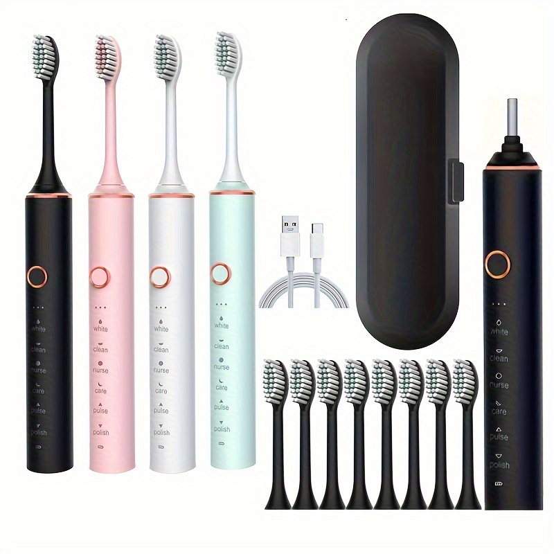 Ultrasonic Electric Toothbrush Smart Timer 6 Modes Dentist - Temu Australia