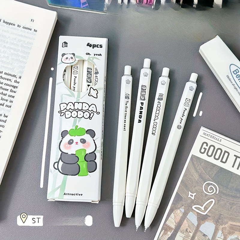 Adorable Panda Retractable Gel Pens Fine Tip Smooth Writing - Temu ...