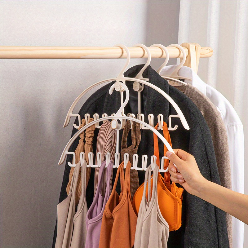 2 Pack Multifunctional Plastic Clothes Hangers Space Saving - Temu ...