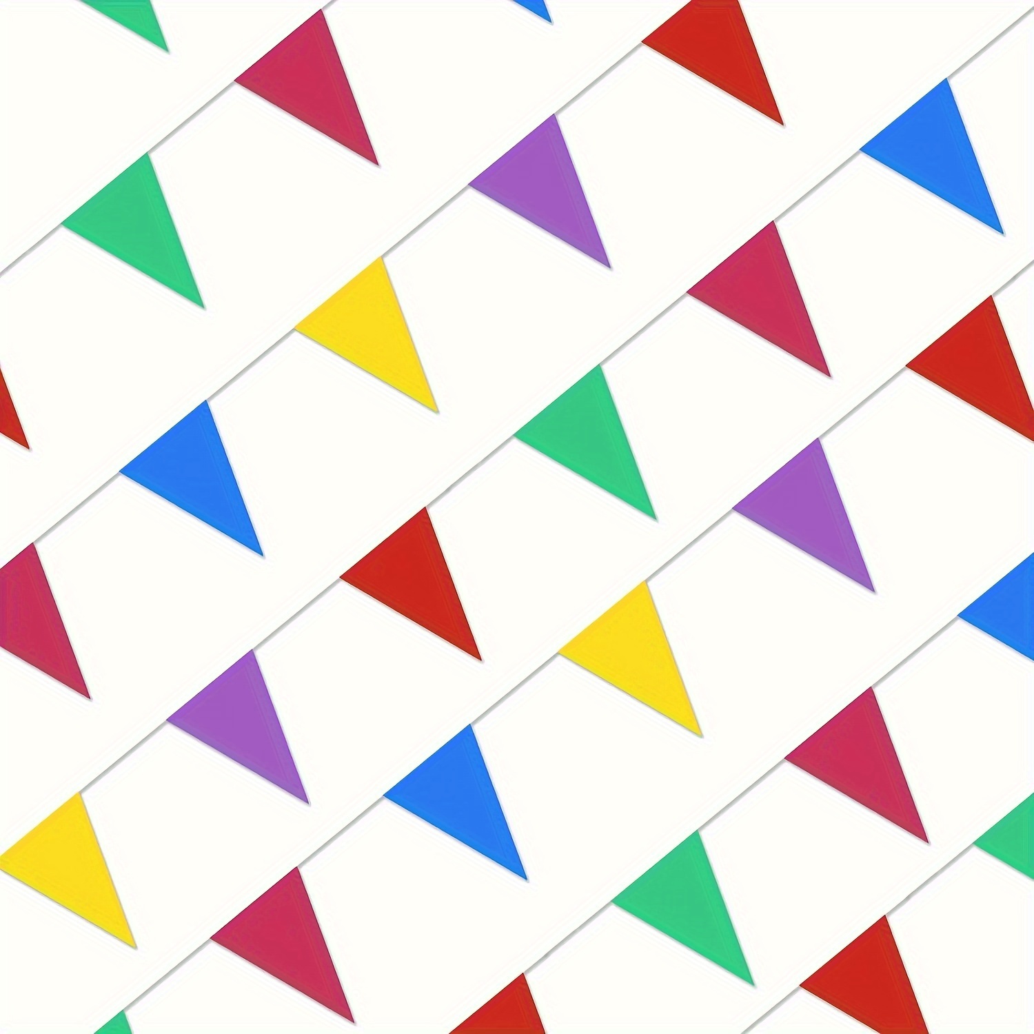 Multicolor Triangle Flag Banner Set Polyester Bunting Party - Temu Canada