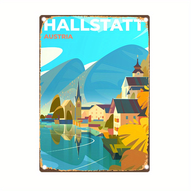 Vintage Iron Tin Sign: Austria Pre drilled - Temu Australia