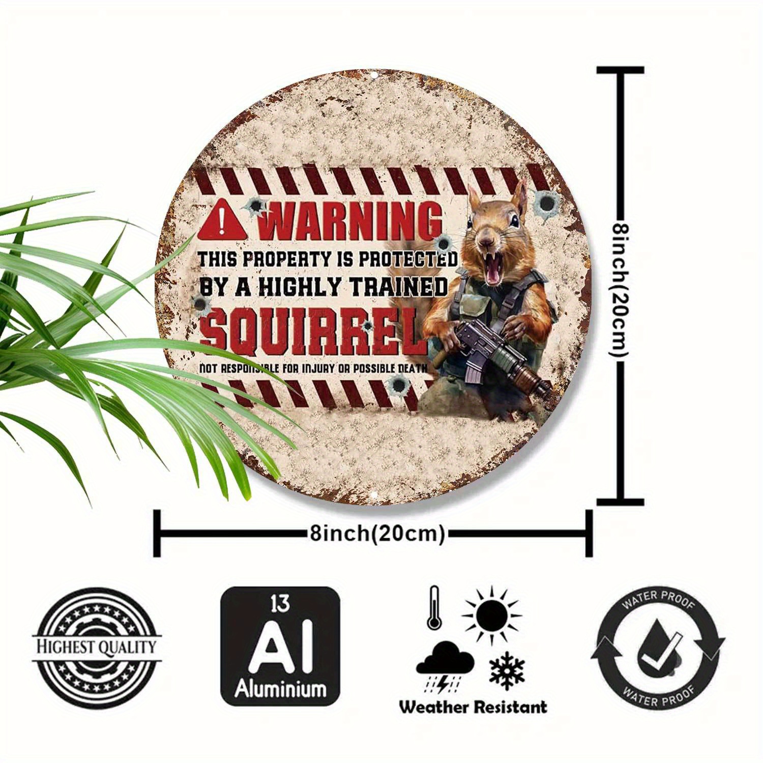 Funny Aluminum Wall Sign Waterproof Perfect Cafes - Temu