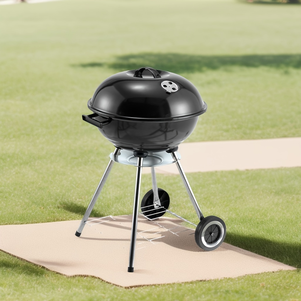 Portable Charcoal Grill Outdoor Bbq Kettle Cast Iron - Temu Belgium