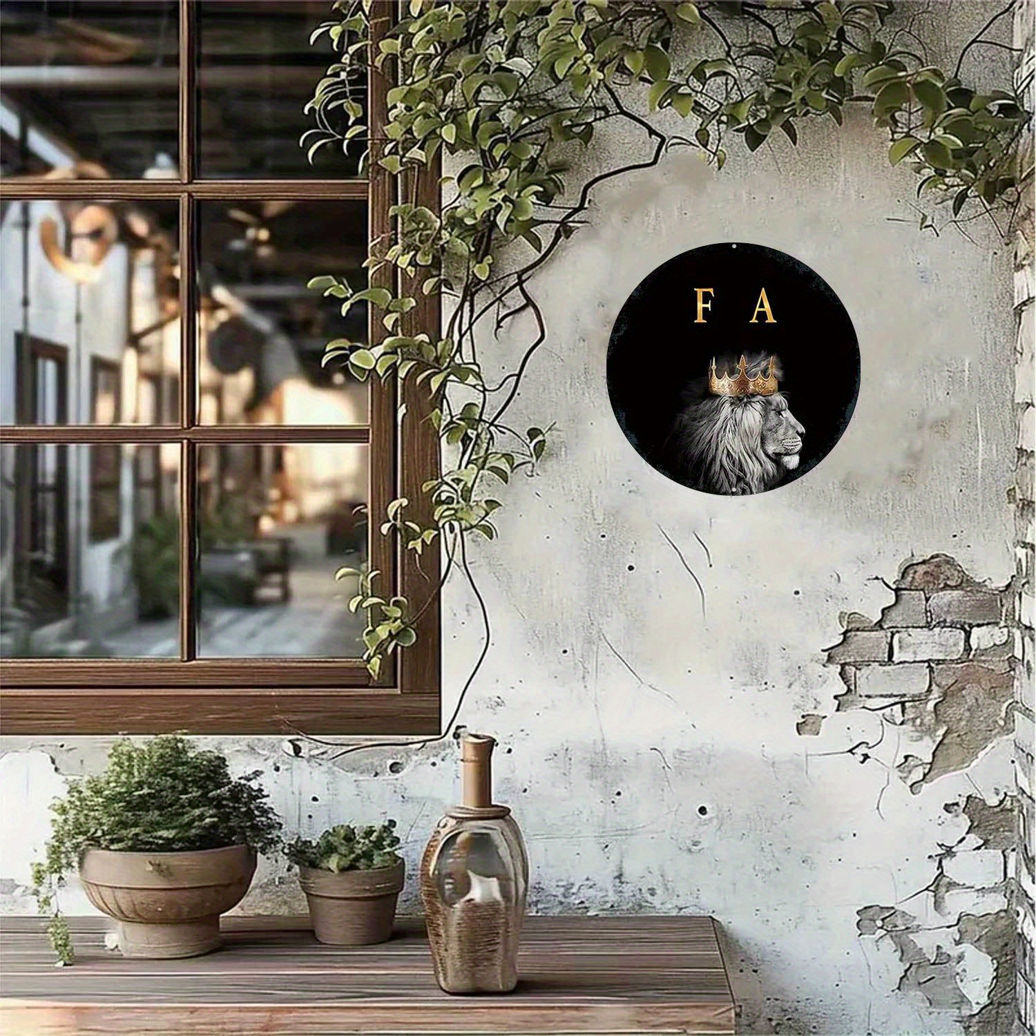 Lion King Aluminum Wall Art Waterproof Sun protected Perfect - Temu United