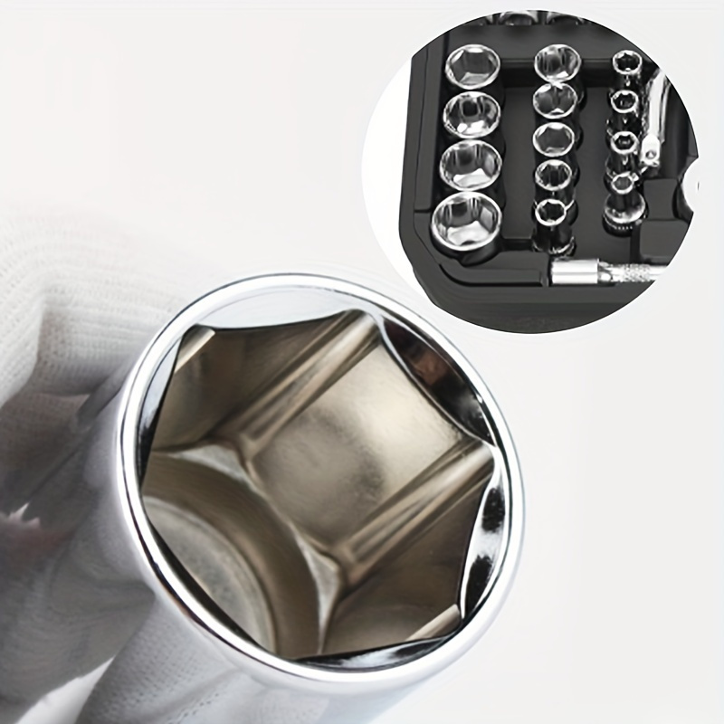 Professional Mechanic Tool Set Steel Ratchet Wrench Socket - Temu ...