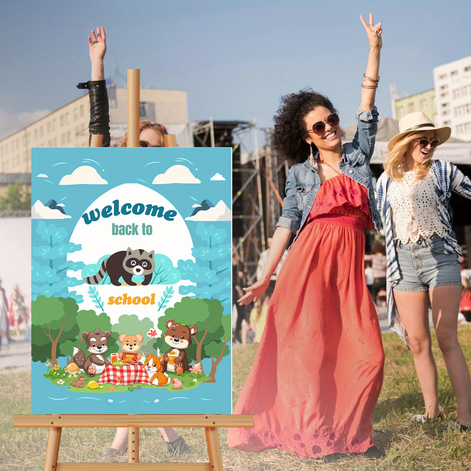 Welcome Back School" Vibrant Hollow Board Perfect - Temu Canada