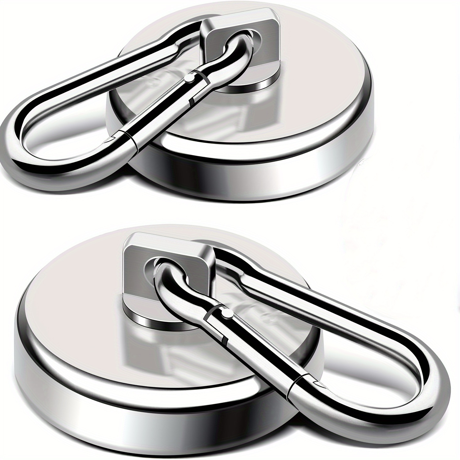 Heavy Duty Magnetic Hooks Carabiner Neodymium Magnets Swivel - Temu ...
