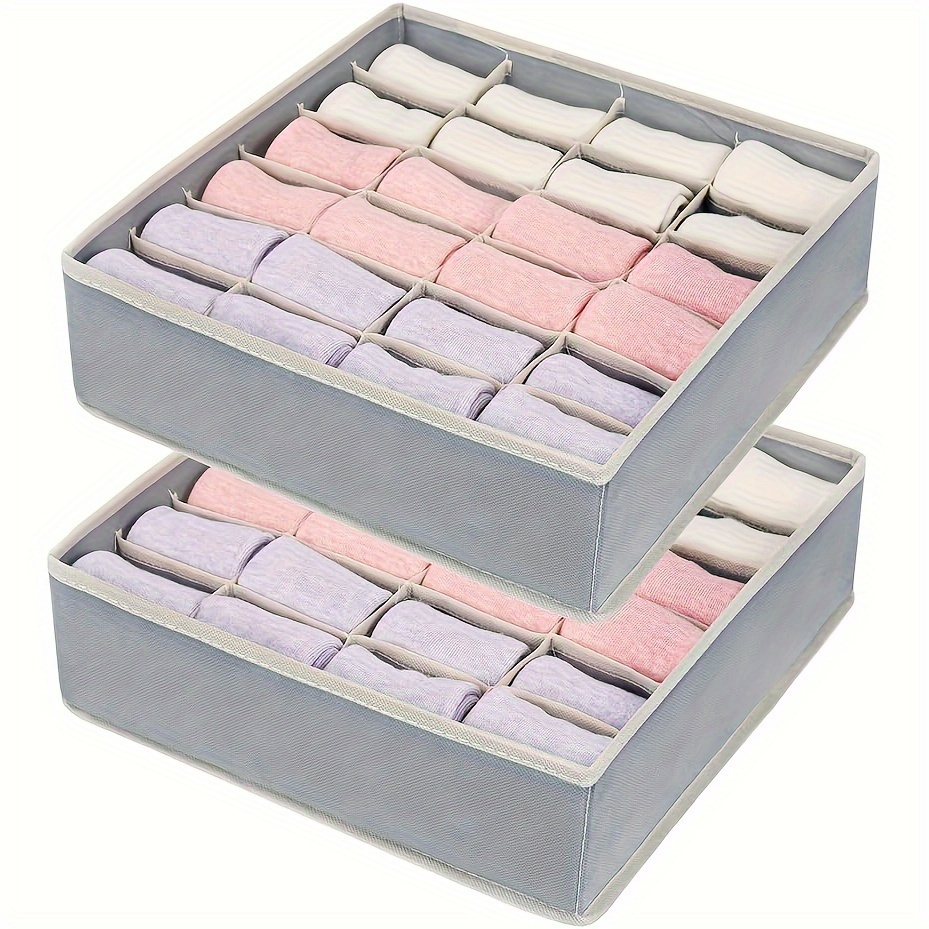 Two piece Foldable Drawer Storage Organizer Home Living Room - Temu ...