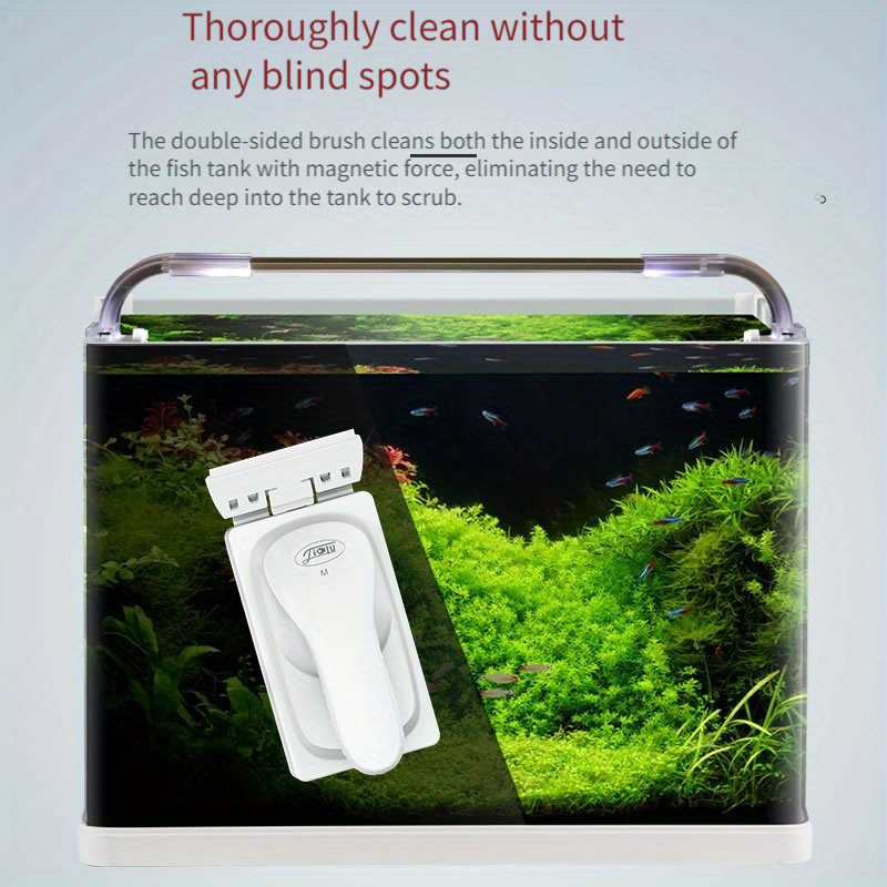 Magnetic Aquarium Glass Cleaner Dual Sided Algae Scraper - Temu United ...