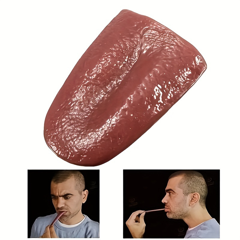 Stretchable Realistic Tongue Silicone Prank Magic - Temu United