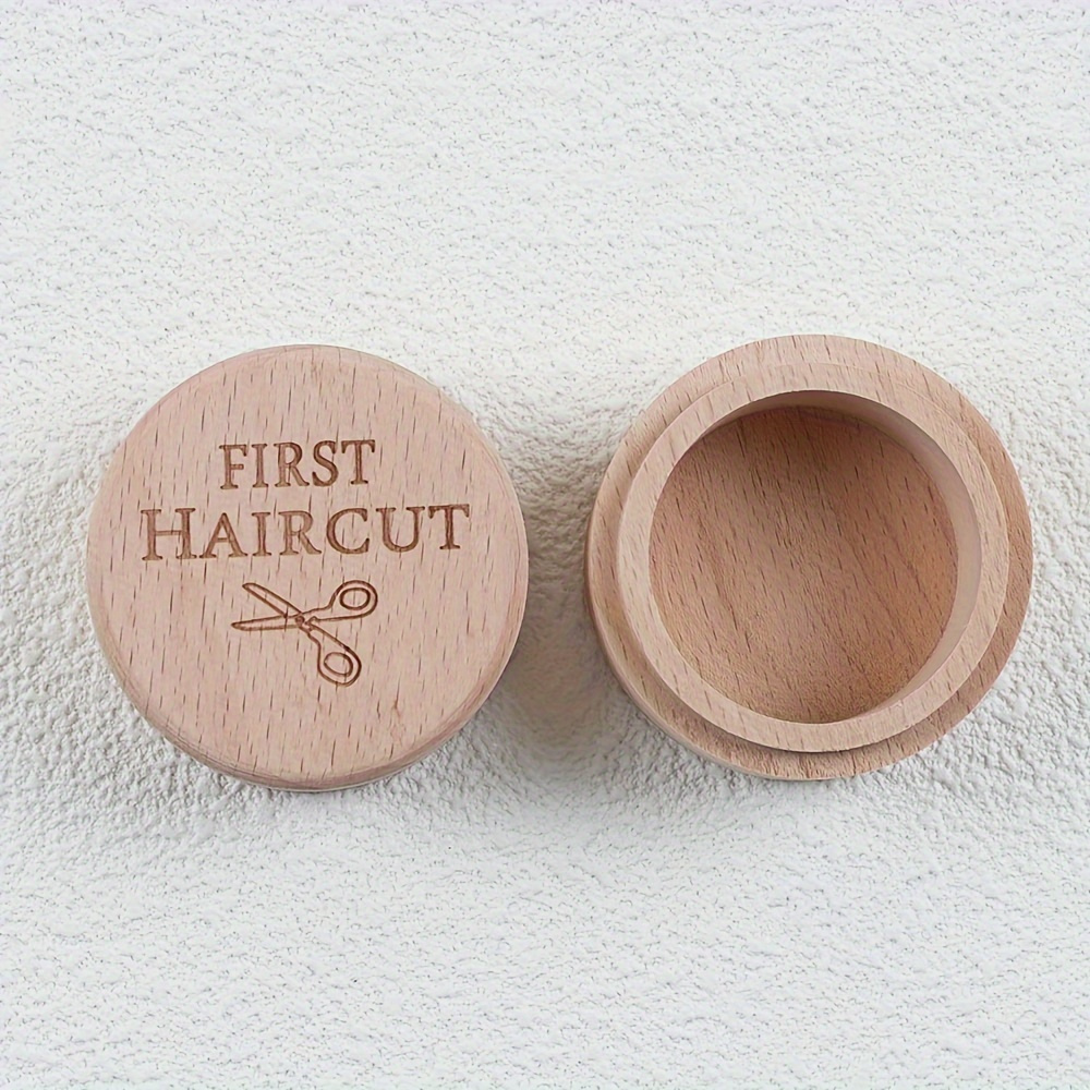 Boho Wooden Keepsake Box Lidded First Haircut Memory - Temu United Kingdom