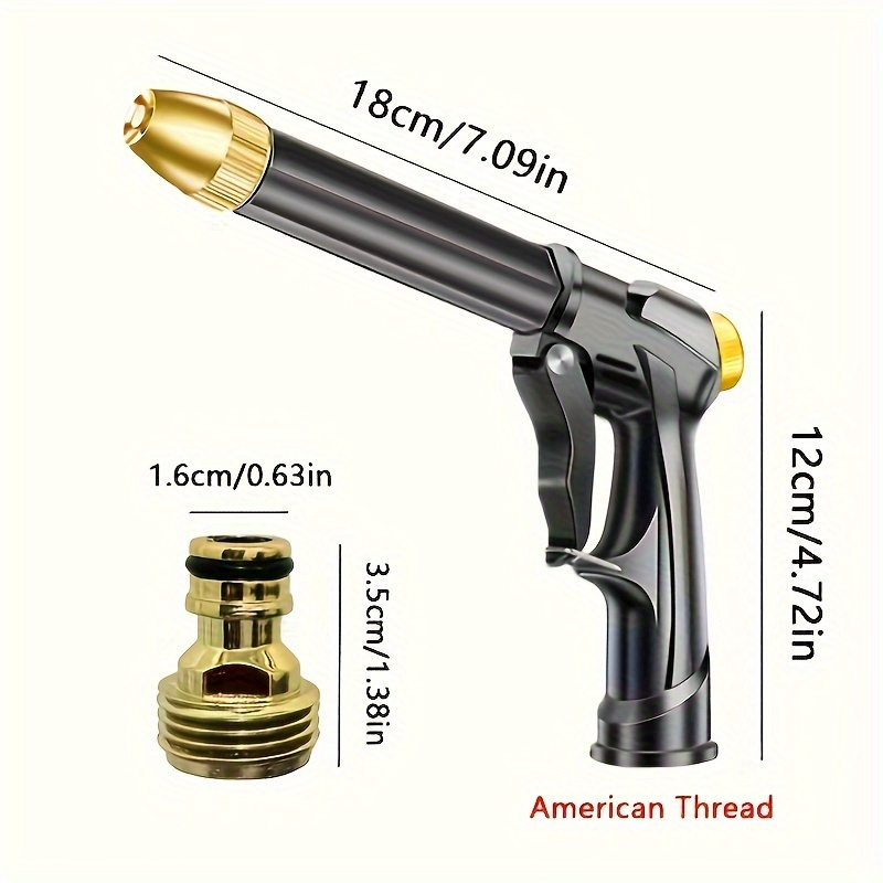 powerful pressure car wash nozzle versatile garden shower - Temu