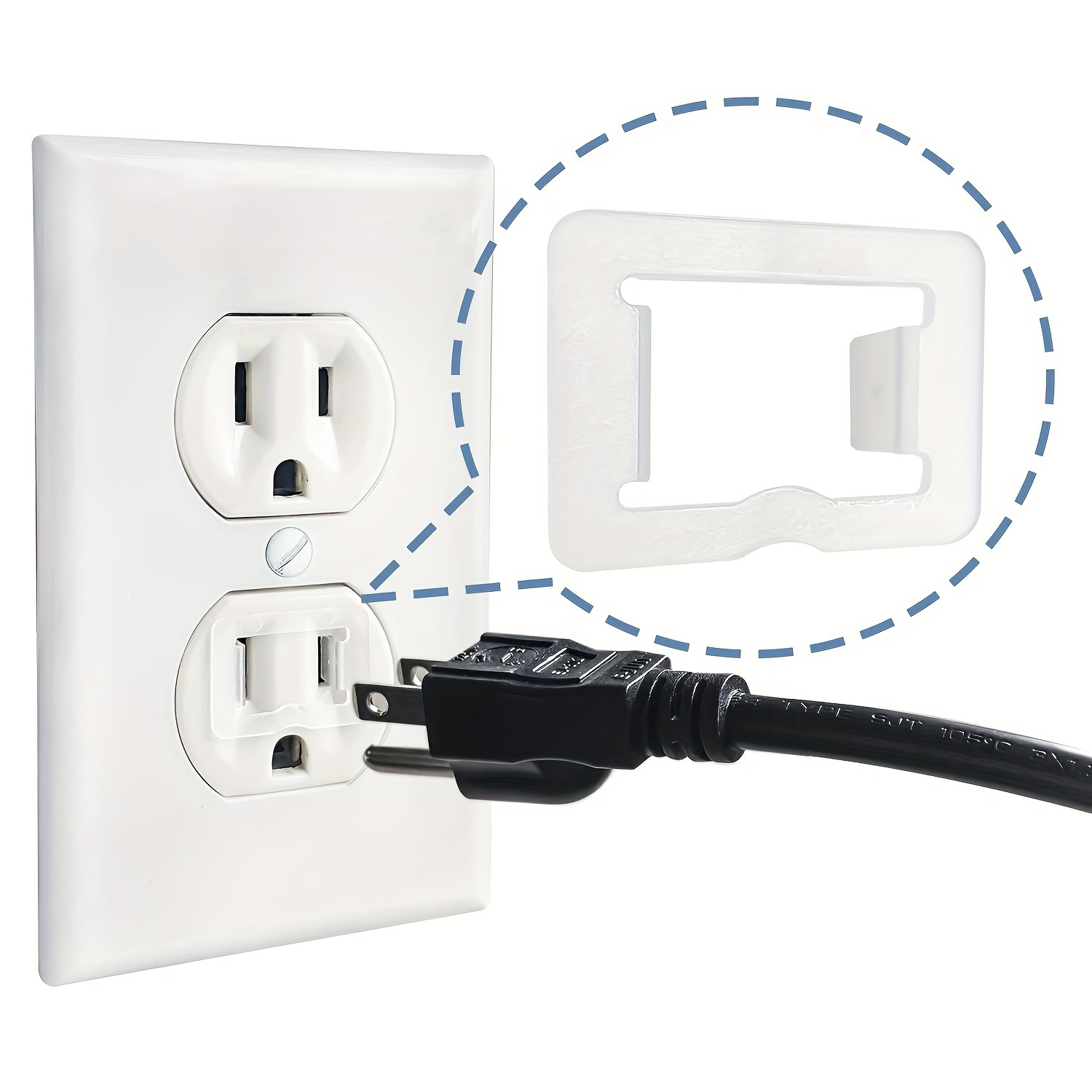 Wall Outlet Hold Clamps Secure Loose Sockets Extension Cords - Temu Canada