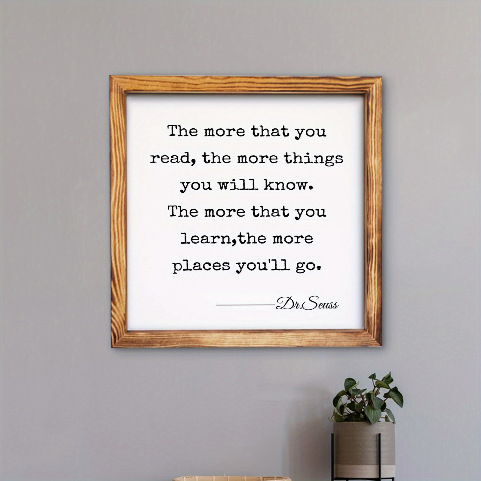 Inspirational ' Read Things 'll Know' Wooden Wall Art - Temu United Kingdom
