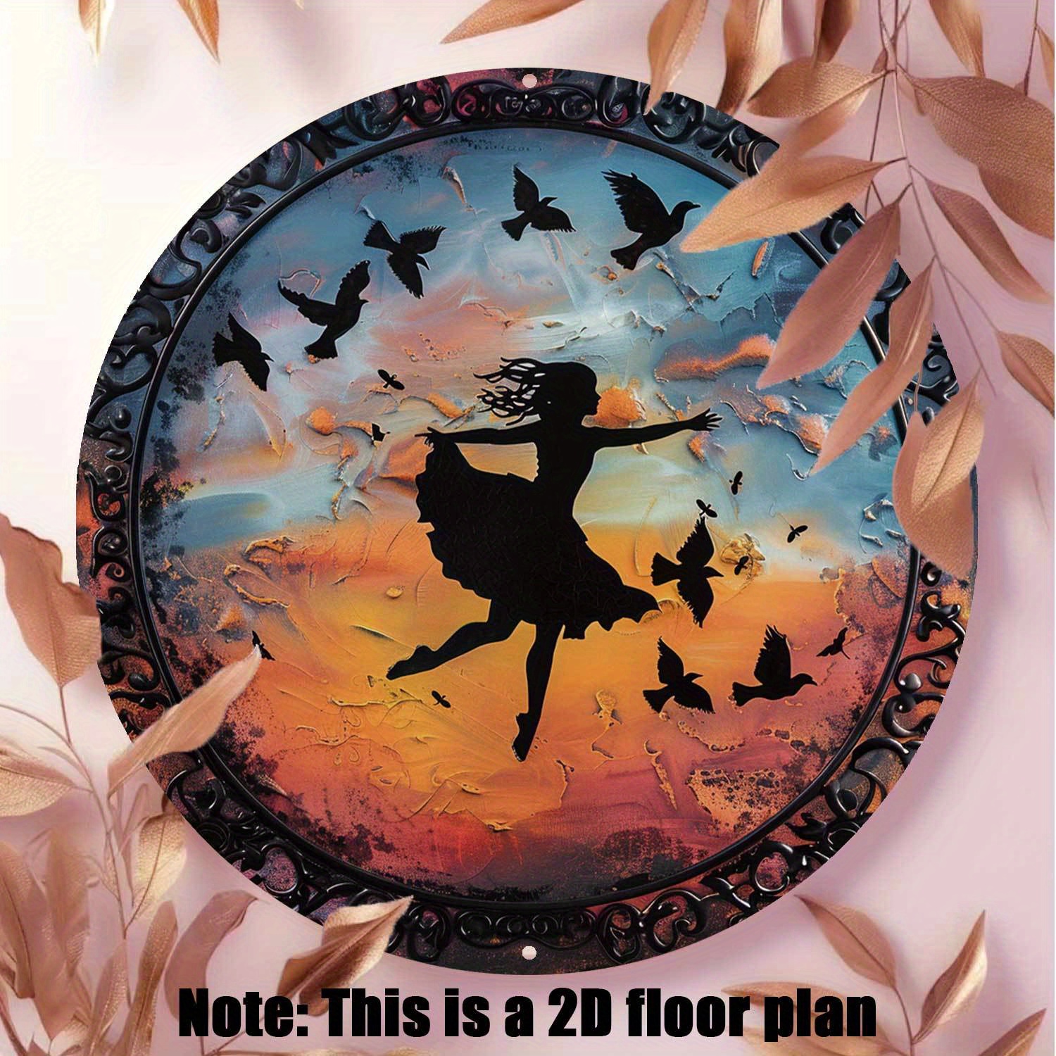 Aluminum Waterproof Wall Decor Frameless Flying Girl - Temu Canada