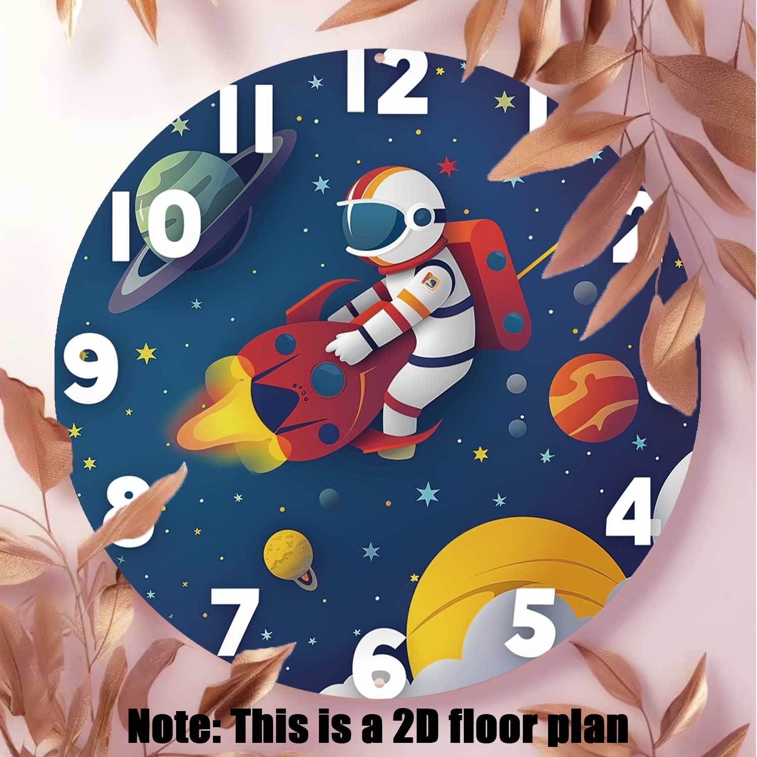 Space themed Astronaut Rocket 2d Printed Aluminum Wall Art - Temu Canada