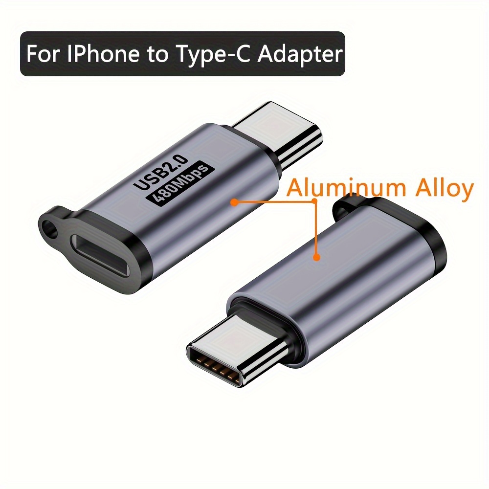Usb c Type c Adapter: 480 Data Transfer Iphone/ipad - Temu Canada