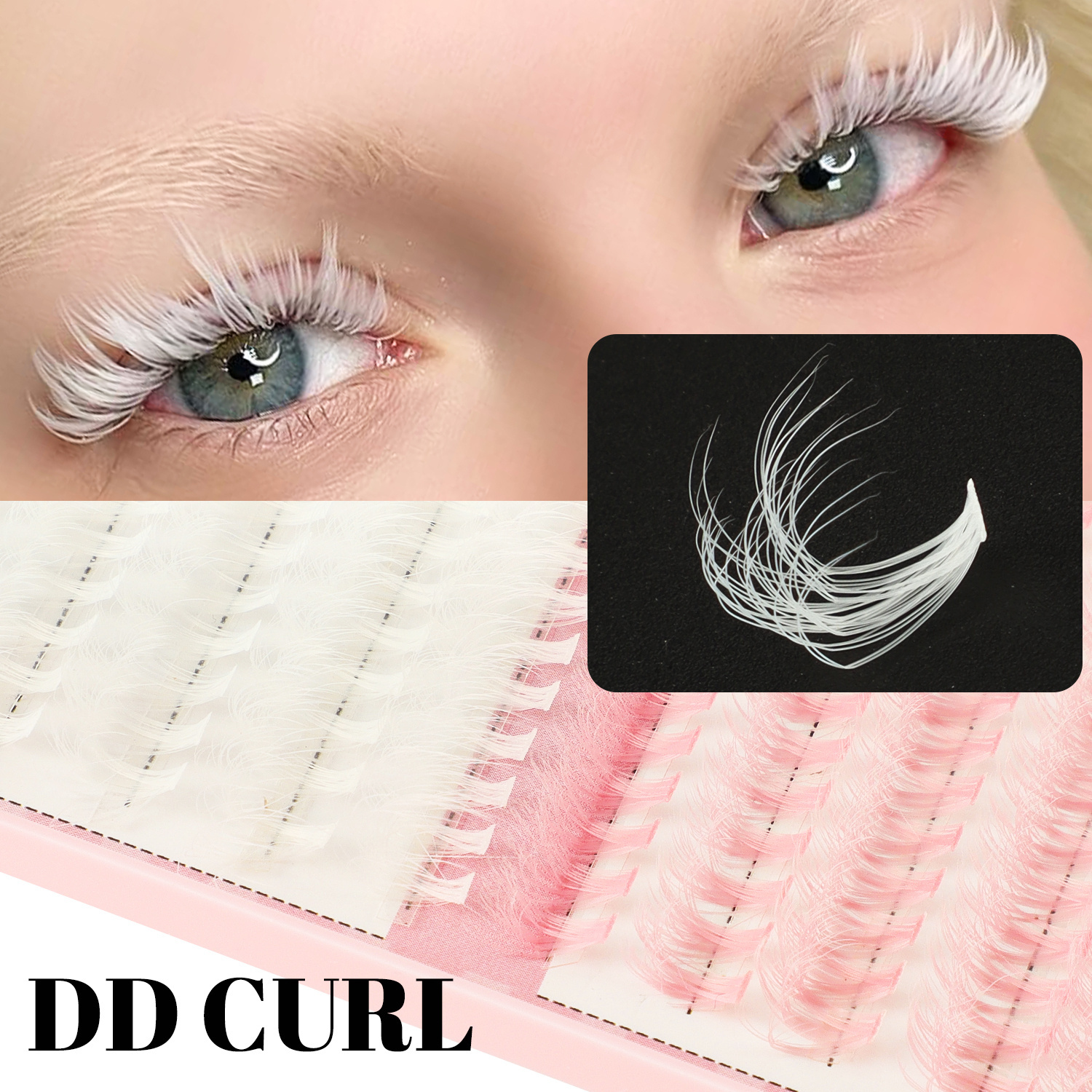 Diy Cluster Eyelash Kit Soft D Mixed Lengths - Temu