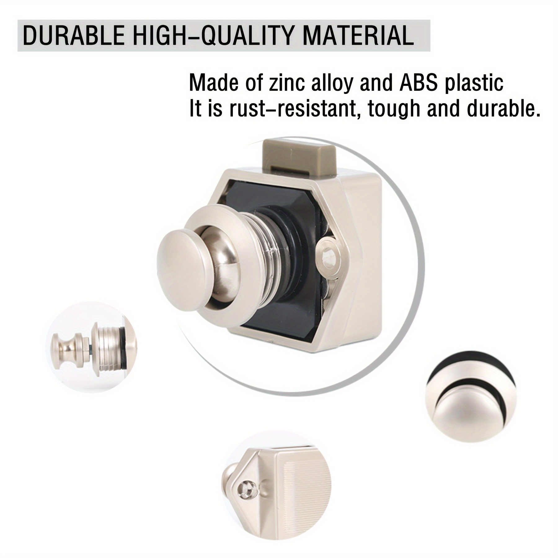 Push Button Latch Catch Locks Pop Drawer Cabinet Furniture - Temu ...