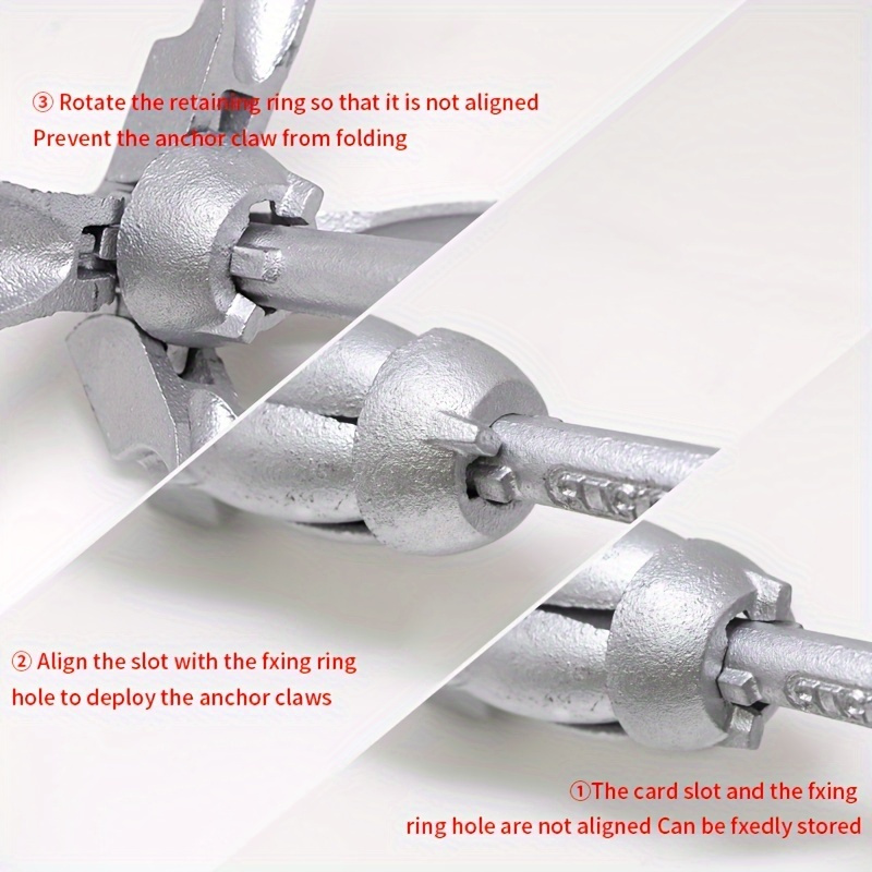 Lightweight Folding Anchor For Kayaks Dinghies Carbon Ideal For ...