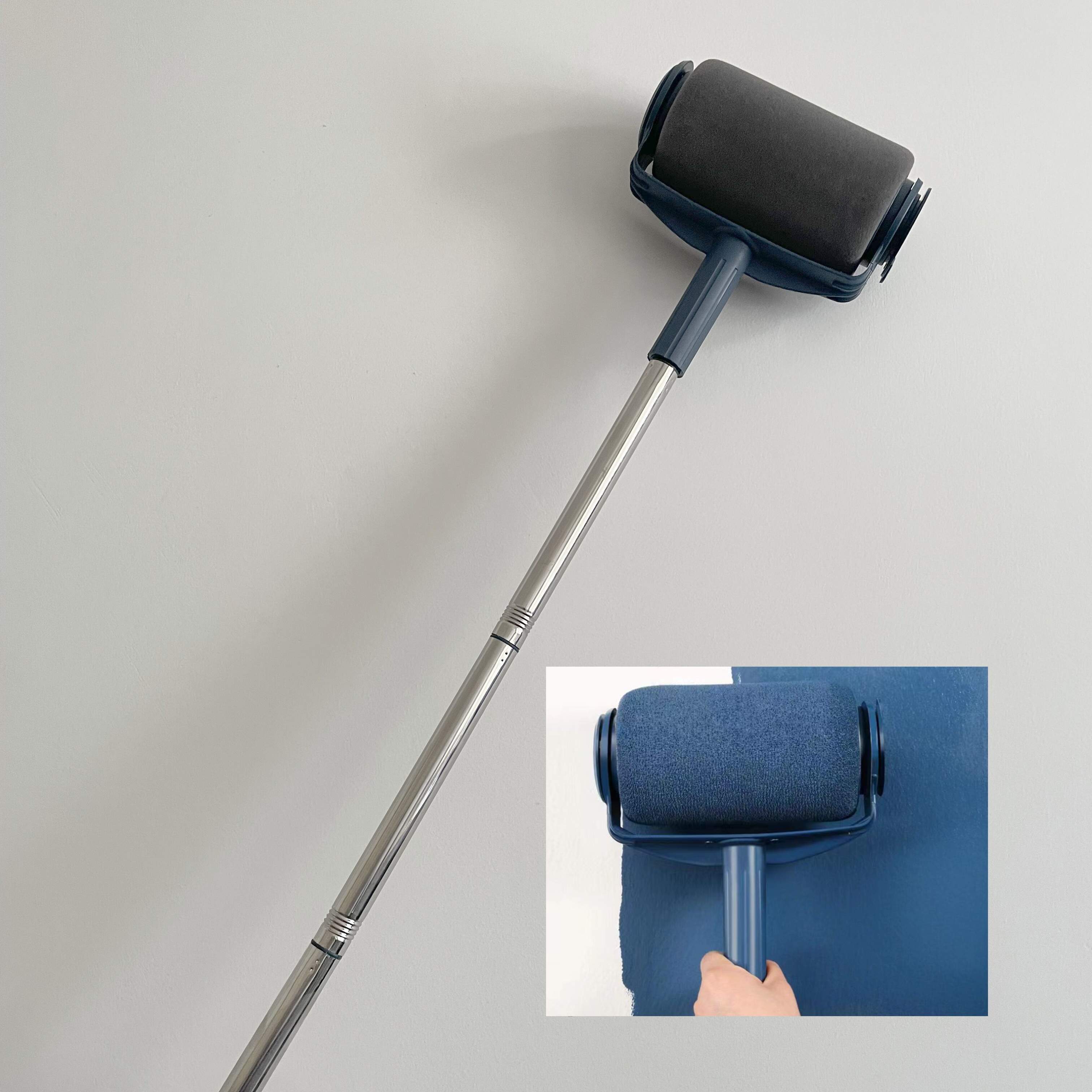 Self Large Paint Roller Kit Extension Rod Durable - Temu