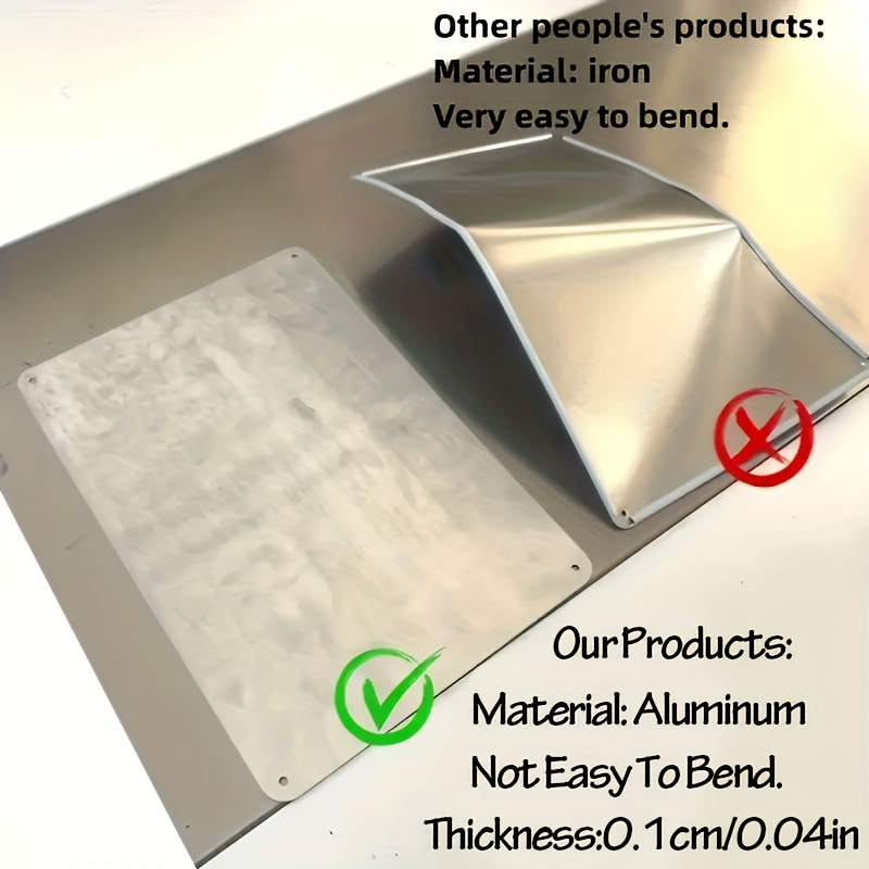 Customized Aluminum Sign Personalizable Metal Poster Plaque - Temu Canada